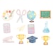 48 Pastel Kawaii School PNG Clipart Set – Cute Back to School ...