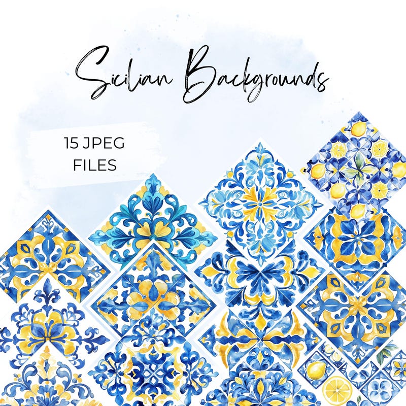 Majolica Pattern Template - Etsy