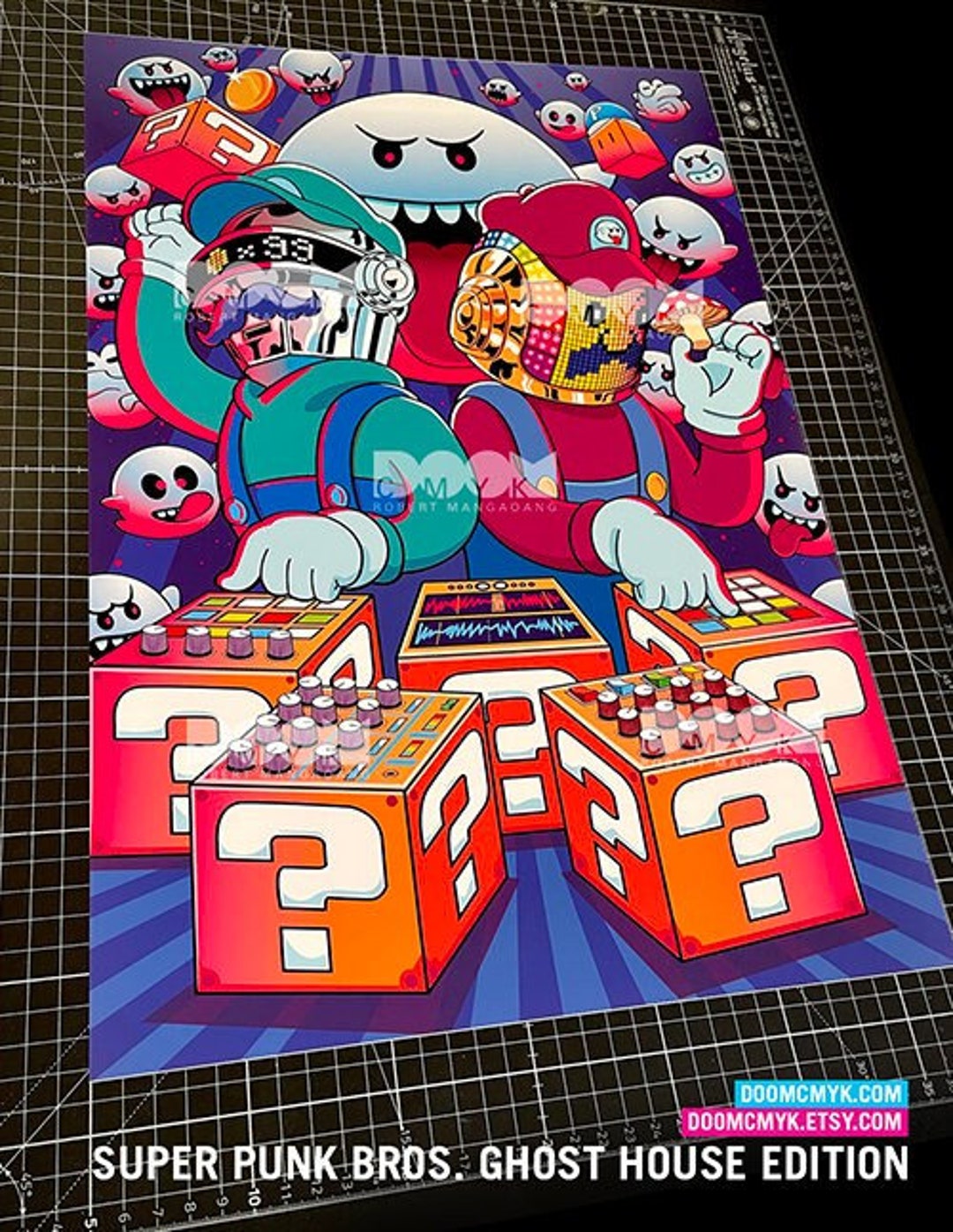 Super Punk Bros. Ghost House Edition 13X19 Poster - Etsy