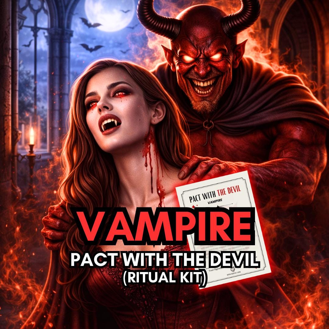 Vampire Pact With the Devil Ritual Kit - Etsy UK