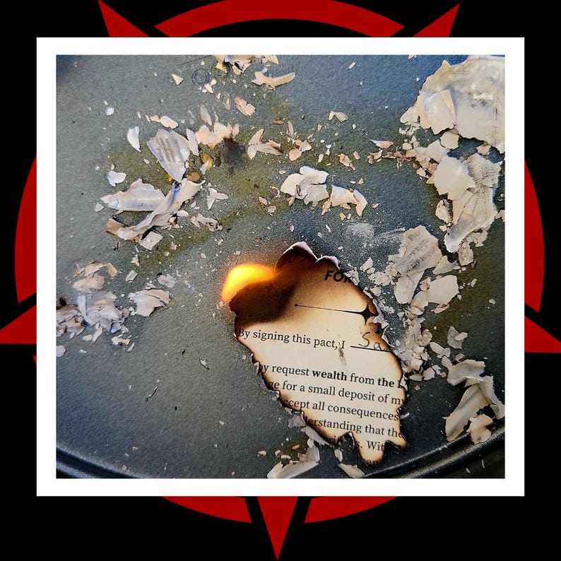 Block Other Men - Pact With the Devil (ritual Kit) - Etsy