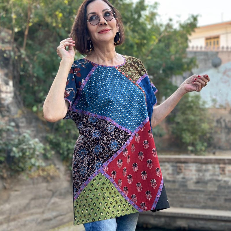 Patchwork Tunic - Etsy