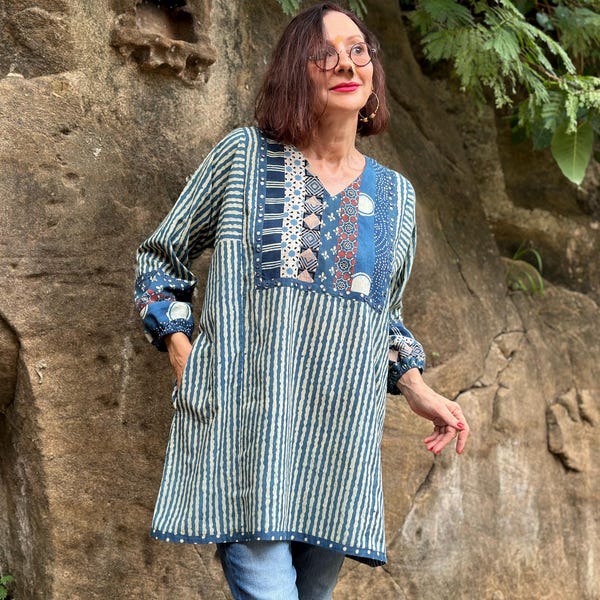 Patchwork Tunic - Etsy