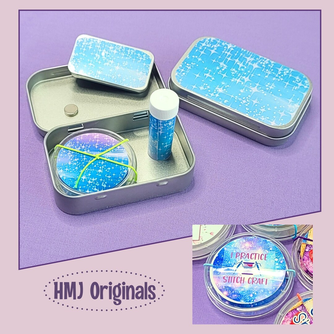Galaxy Embroidery Organizer Needle Sharps Storage Container Craft ...