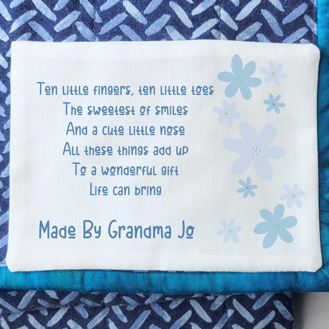 Personalized Quilt Label Design Ideas for Quilters Gift Idea Custom Tag ...