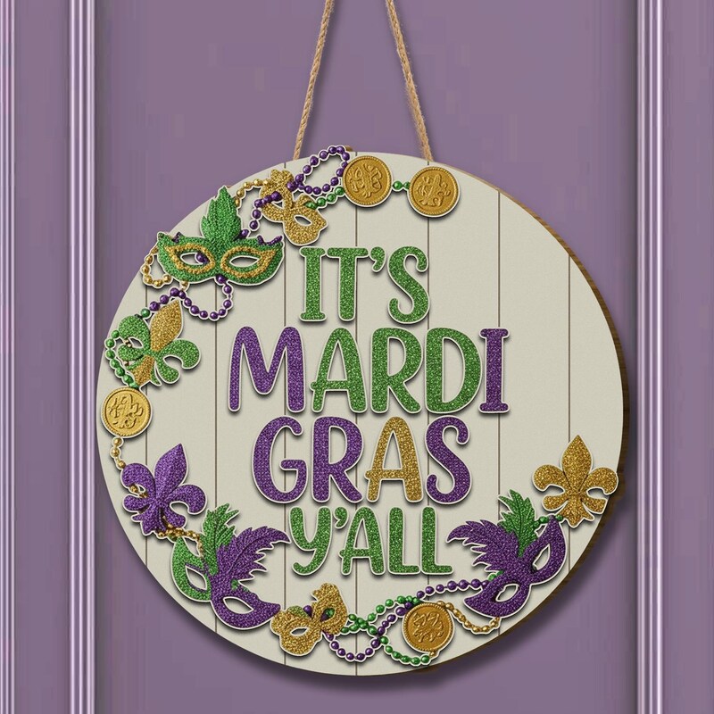 Mardi Gra Wooden Beads - Etsy