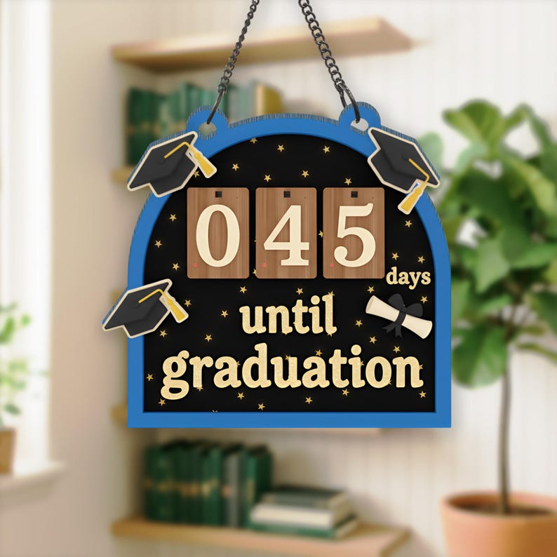 Days Until Graduation Tracker Sign, Graduation Countdown Tracker ...