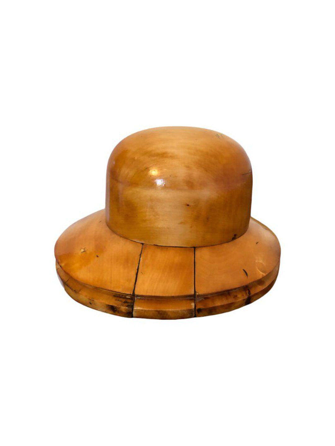 Millinery Hat Block – 6-piece Wooden Form, Size 55 (21.6 ...