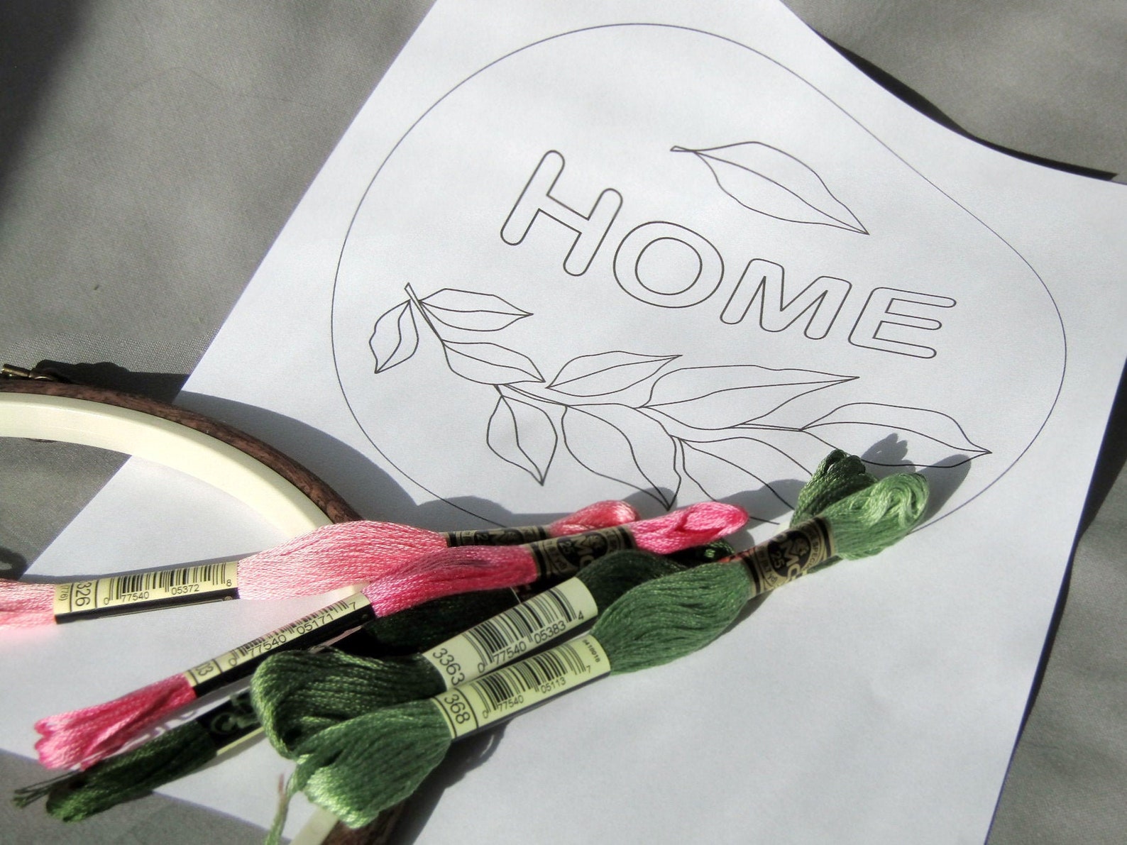 Leaf PDF Pattern, Hand Embroidery Pattern, Branch Embroidery Pattern ...