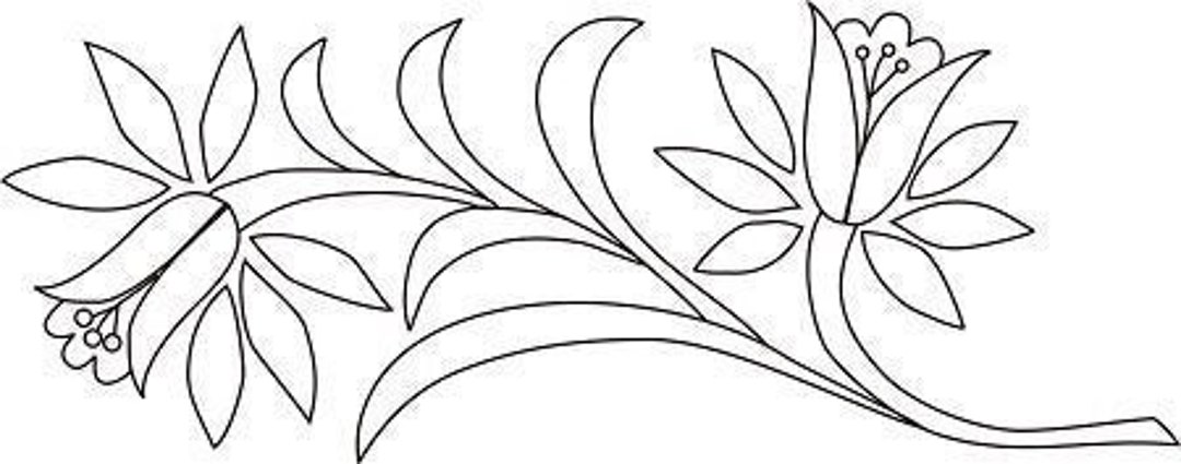 Floral PDF Pattern, Flower Hand Embroidery Pattern, PDF Digital ...