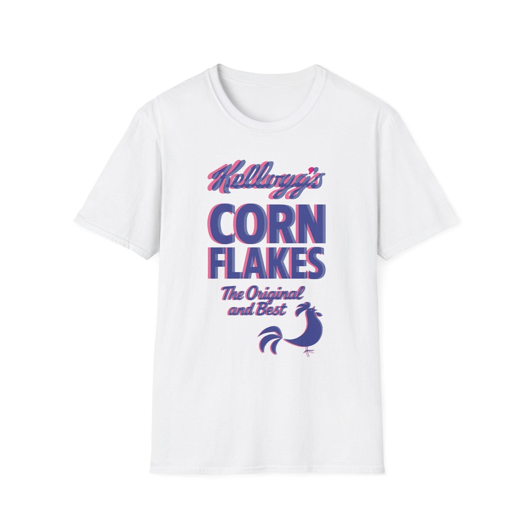 Kellogg's Corn Flakes Retro Logo T-shirt | Vintage Cereal Tee - Etsy