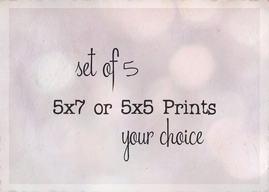 Set of Five Art Prints: Custom Gallery Wall Collection - Etsy