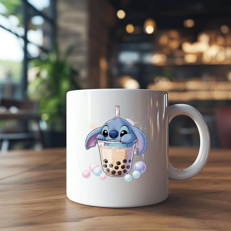 Stitch Bubble Tea Png Clipart, Cute Kawaii Boba Drink Digital Art for ...