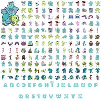 Monster Alphabet Clipart – A-Z PNG Letters With Transparent Background ...