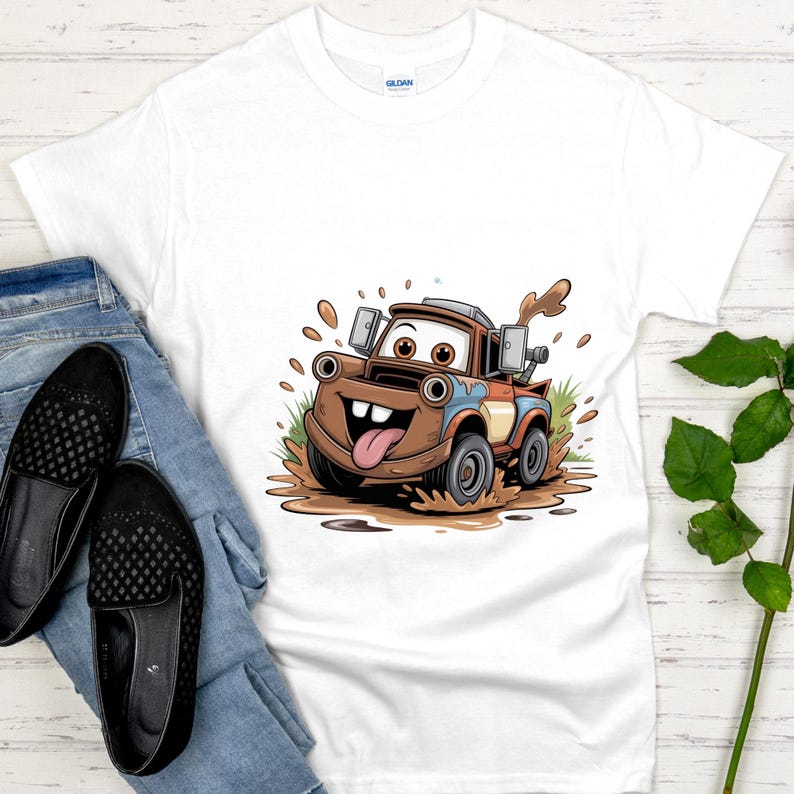 Mater Mud Splash Ride Png Bundle, Funny Off-road Tow Truck Clipart Set ...
