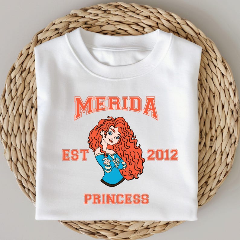 Princess Squad Clipart Bundle, Merida Png for T-shirts and Crafts ...