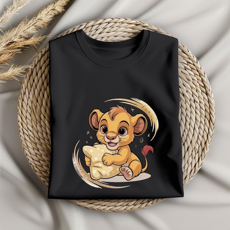 Baby Simba Png Bundle – Cute Lion Cub Holding Star Pillow Clipart ...
