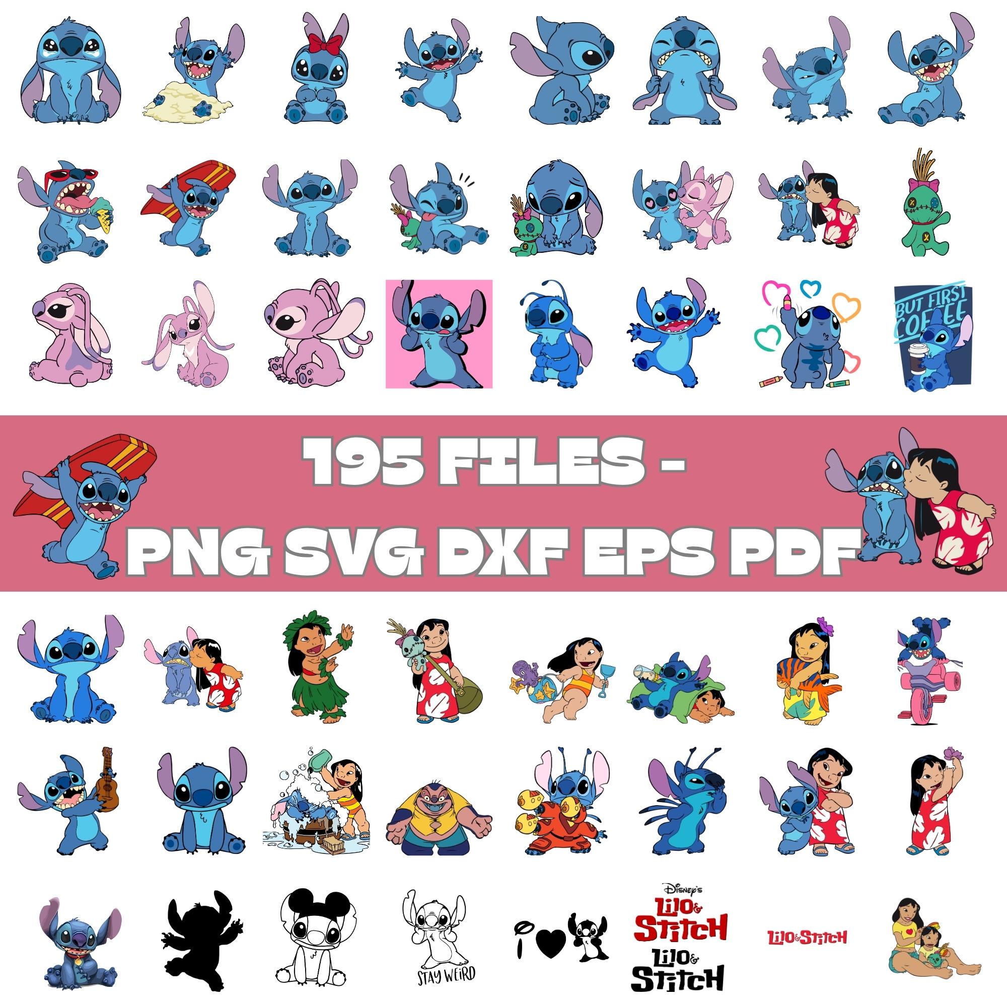 Stitch SVG Bundle, Lilo and Stitch Clipart, Layered Stitch Png, Cute ...