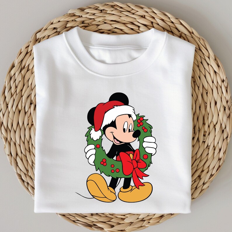 Christmas Mickey Minnie Clipart, Donald Daisy Holiday Bundle, Ornament ...