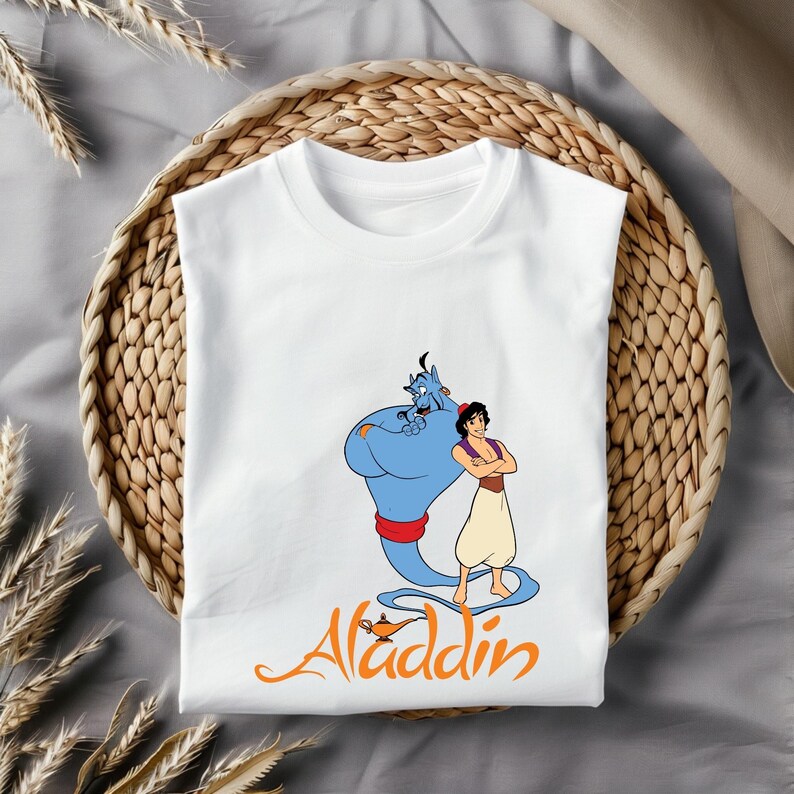 Magical Aladdin & Jasmine Svg Png Clipart Bundle, Layered Genie Designs ...