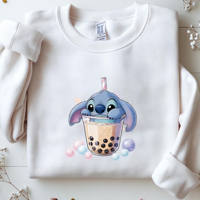 Stitch Bubble Tea Png Clipart, Cute Kawaii Boba Drink Digital Art for ...