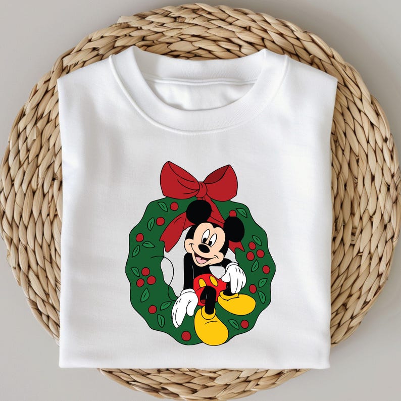 Christmas Mickey Minnie Clipart, Donald Daisy Holiday Bundle, Ornament ...