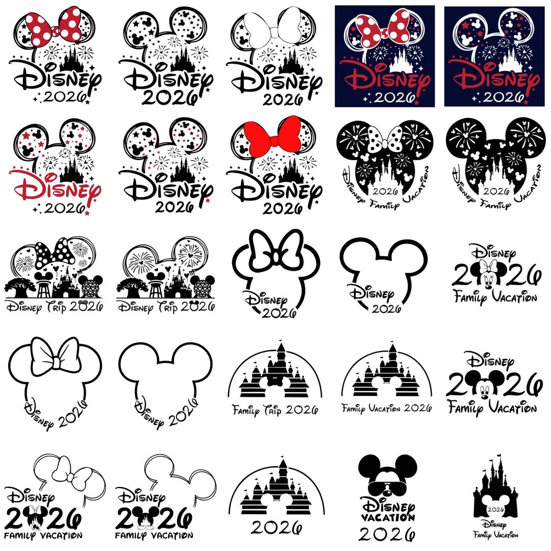 2026 Family Vacation Mega Design Set, Mouse Castle SVG PNG Bundle - Etsy