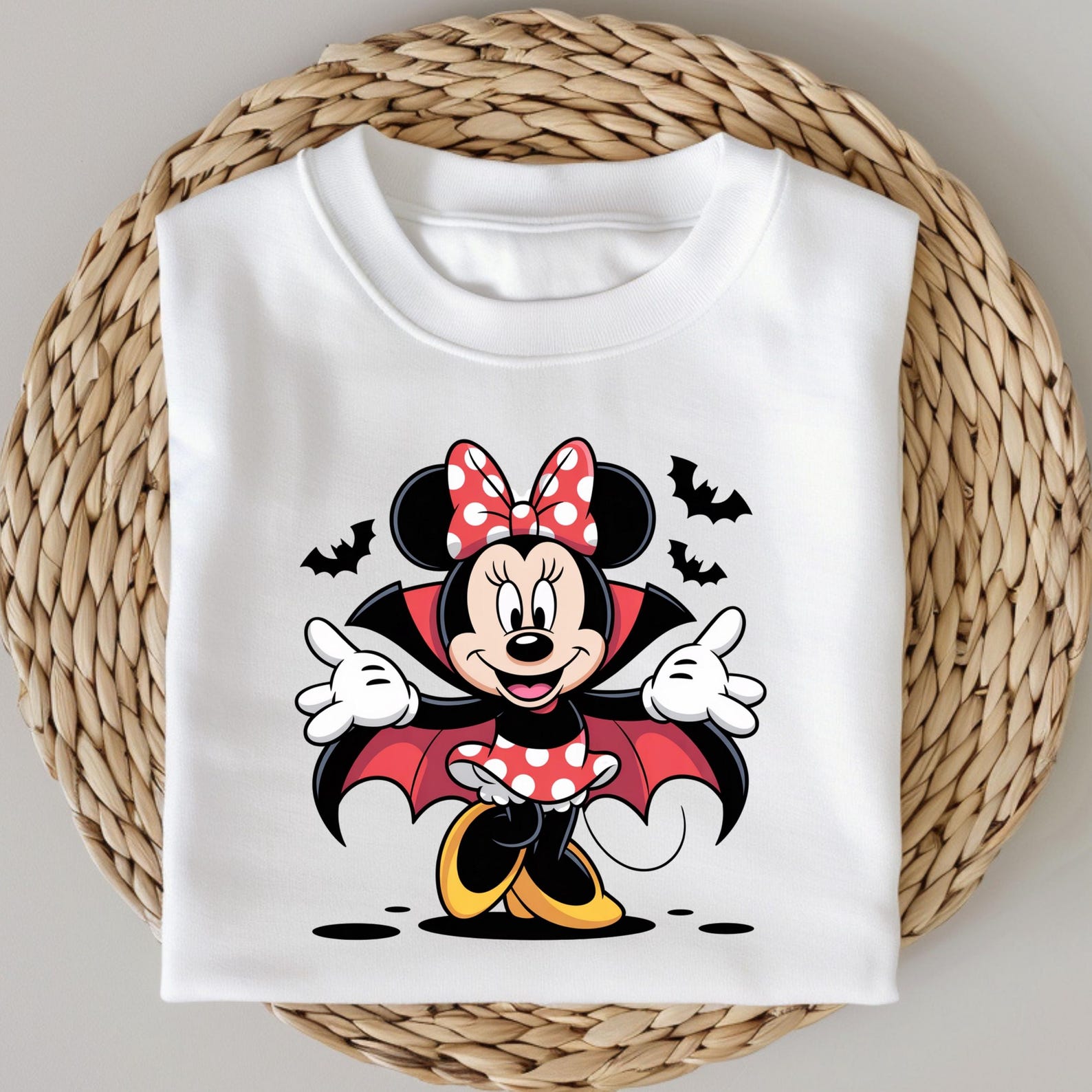 Vampire Minnie Halloween Png – Cute Red Cape Character Clipart for ...