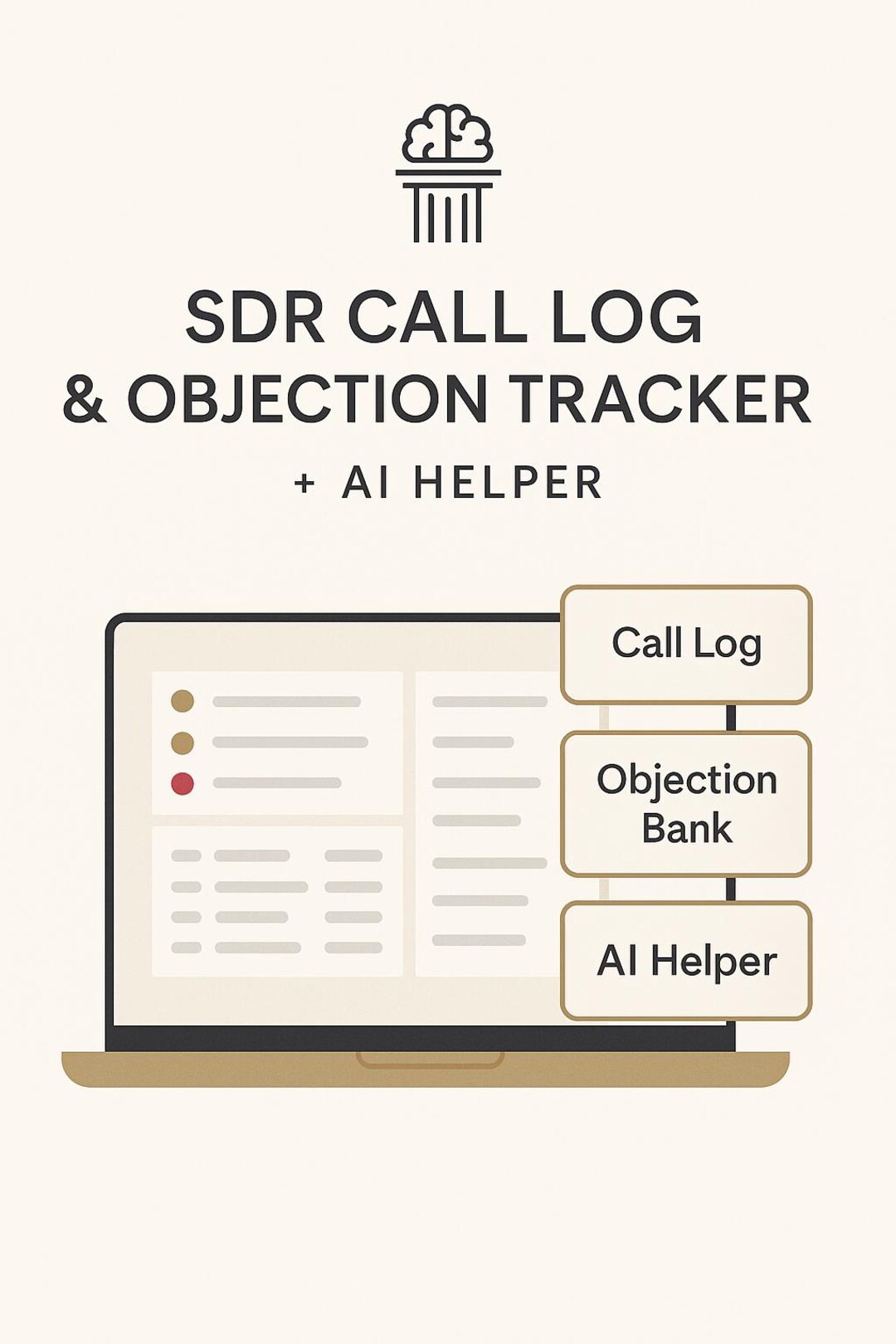 SDR Call Log & Objection Tracker With AI Helper (google Sheets) - Etsy UK