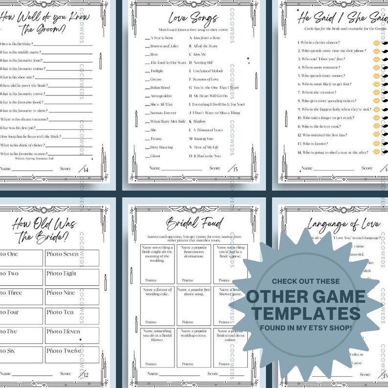 From Muggle to Mrs. Bridal Bingo Game Template – Digital Templates ...