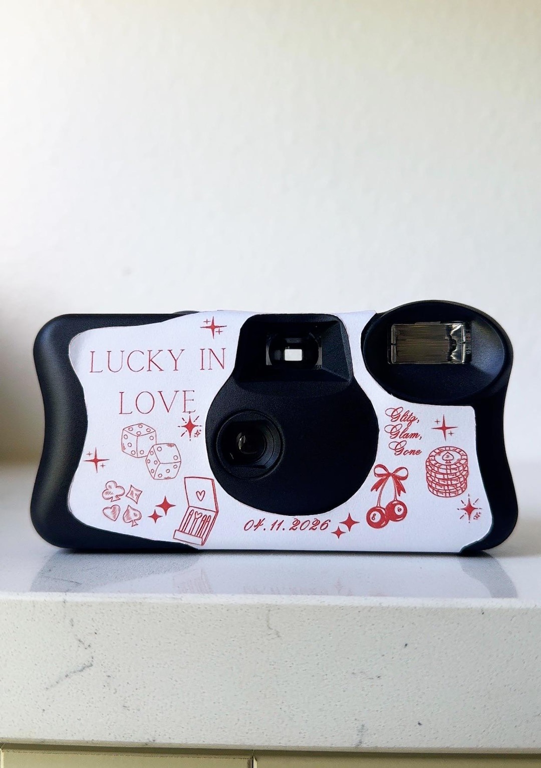 Vegas Bachelorette Kodak Camera Wrap: Lucky in Love Disposable Camera ...