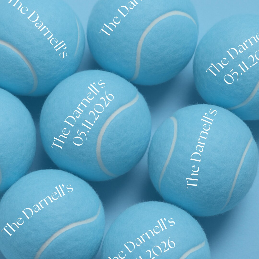 Custom Tennis Balls – Bachelorette Party Favors, Wedding Toss Balls ...