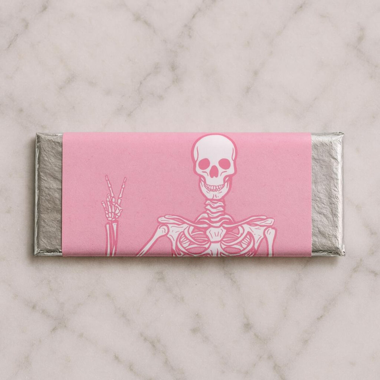 Personalized Pink Halloween Chocolate Bar Wrappers: Girly Trick or ...
