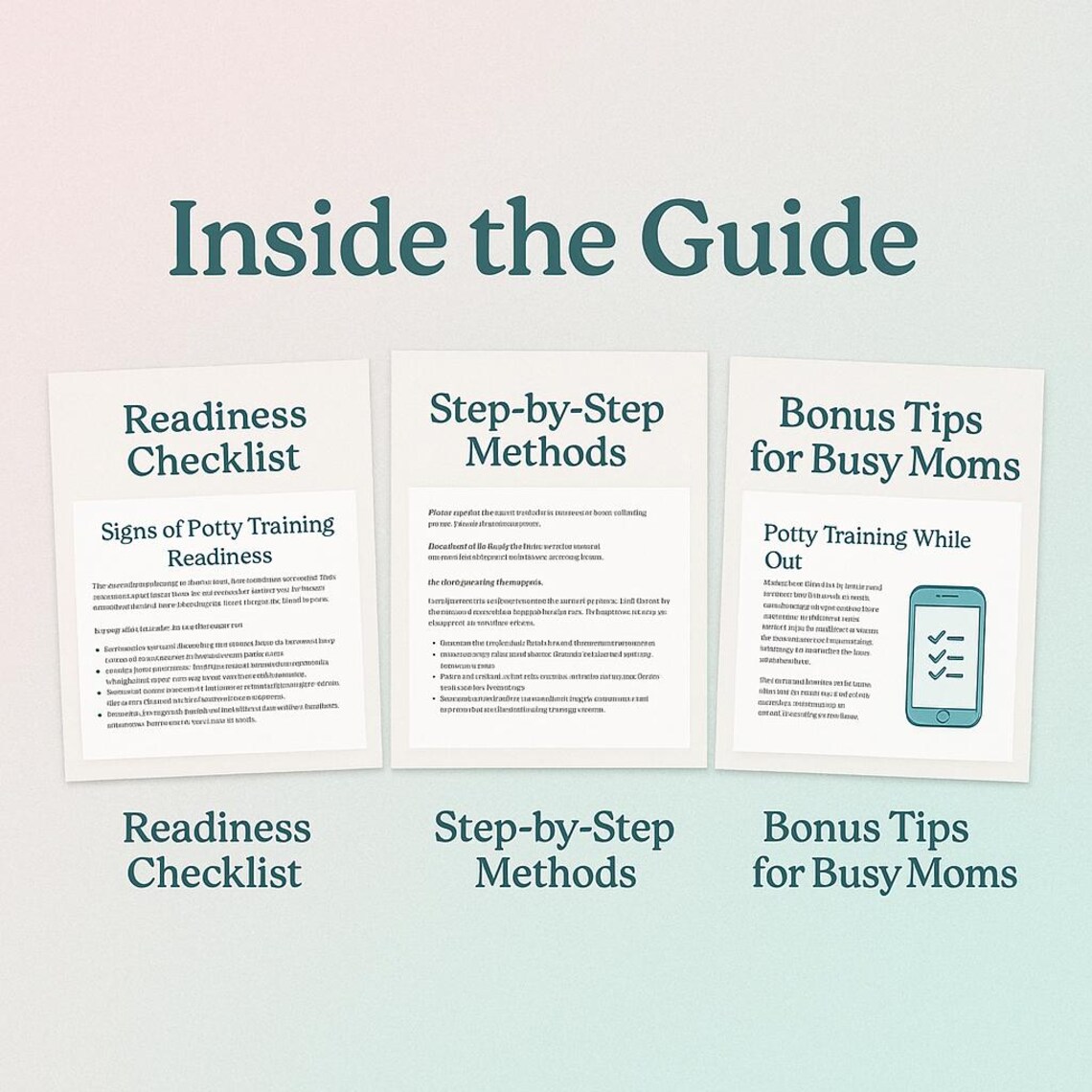 Potty Training Guide for Busy Moms: Charts, Log & Certificate (digital ...