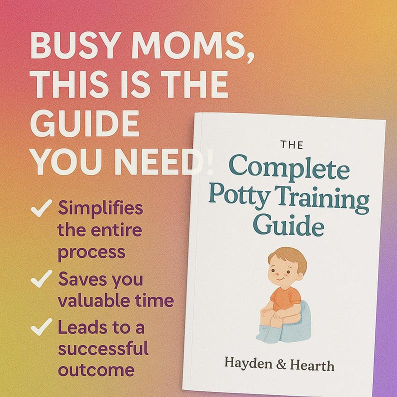 Potty Training Guide for Busy Moms: Charts, Log & Certificate (digital ...