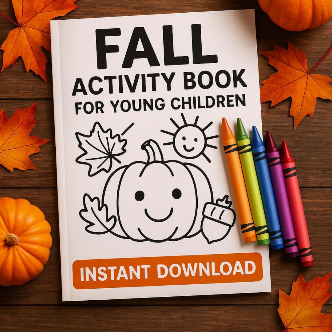 Fall Activity Book for Preschoolers: 12+ Autumn Learning Pages (PDF) - Etsy