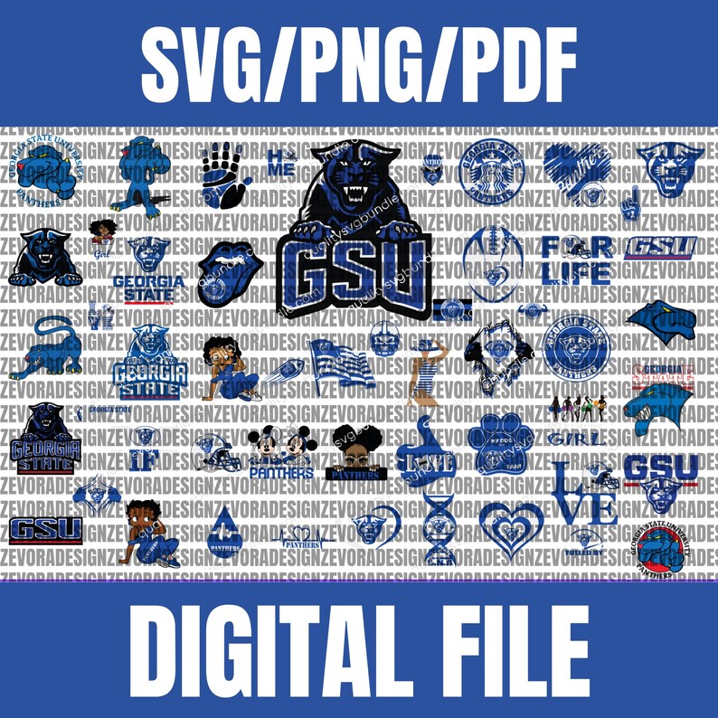 High-resolution Georgia State SVG, Sports, Panthers SVG, Cricut ...