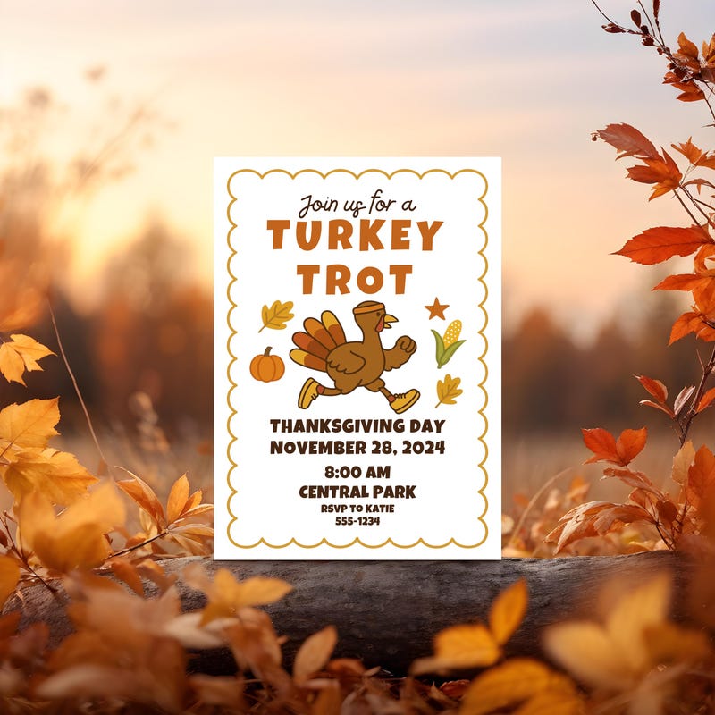 Turkey "run for Fun - Etsy
