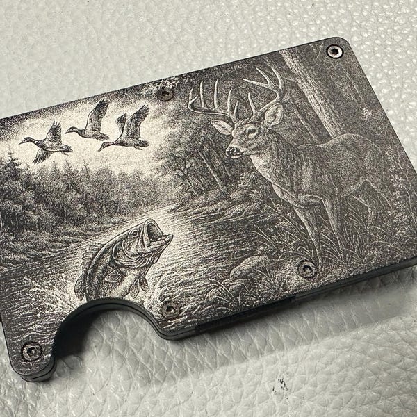 Laser Designs on Wallet - Etsy