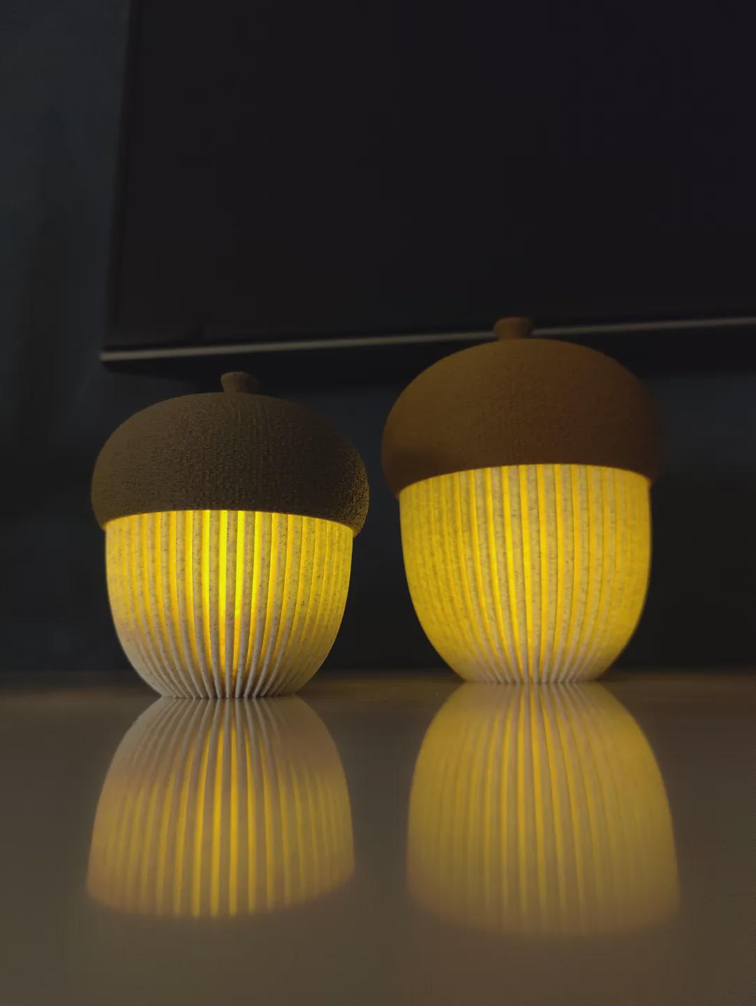 Acorn Container - 3D Printed Acorn - Gift for Fall - Minimalist Jewelry ...