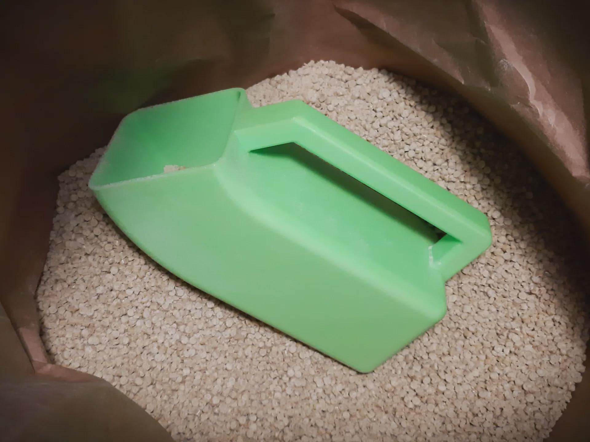 Sleek Curved 3D Printed Scoop - 1000ml Scoop - Pet Food Scoop - Dry ...