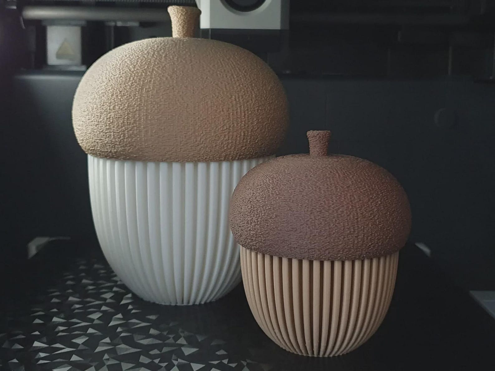 Acorn Container - 3D Printed Acorn - Gift for Fall - Minimalist Jewelry ...