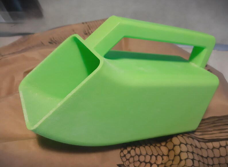 Sleek Curved 3D Printed Scoop - 1000ml Scoop - Pet Food Scoop - Dry ...