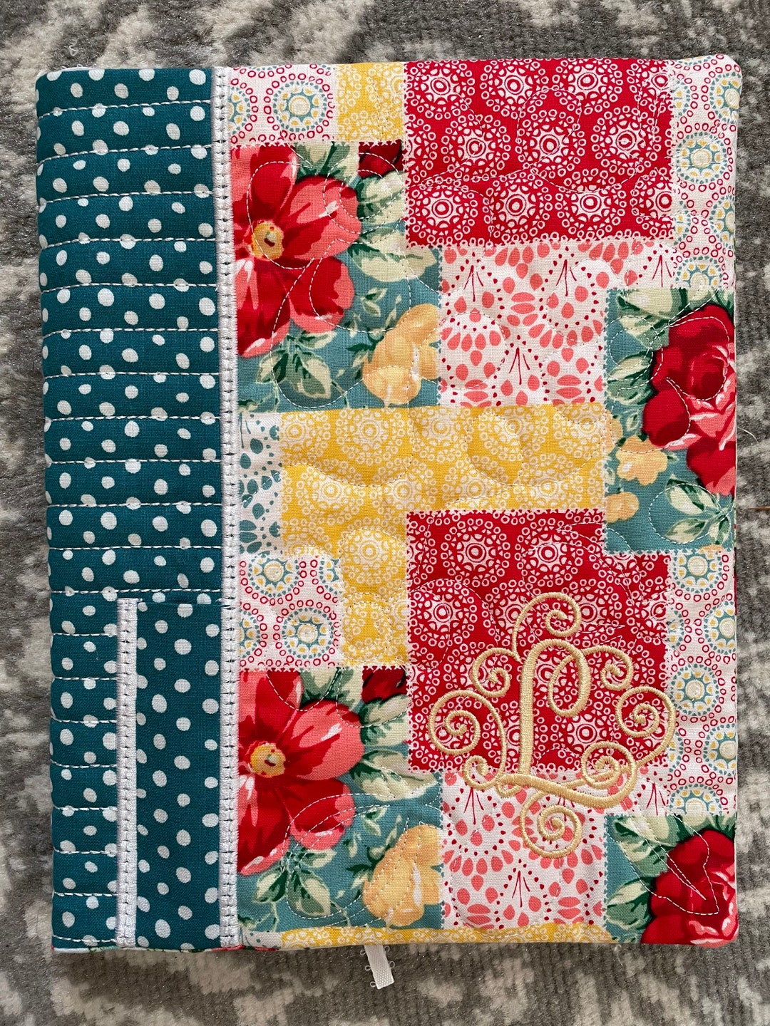 Machine Quilted Composition Notebook Cover - Made to Order - Etsy