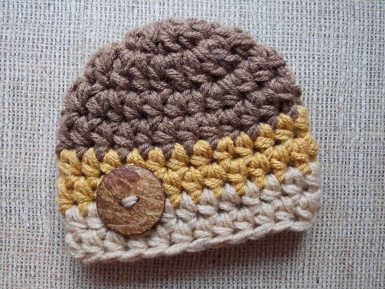Fall Colored Chunky Baby Hat Newborn Size Made to Order - Etsy