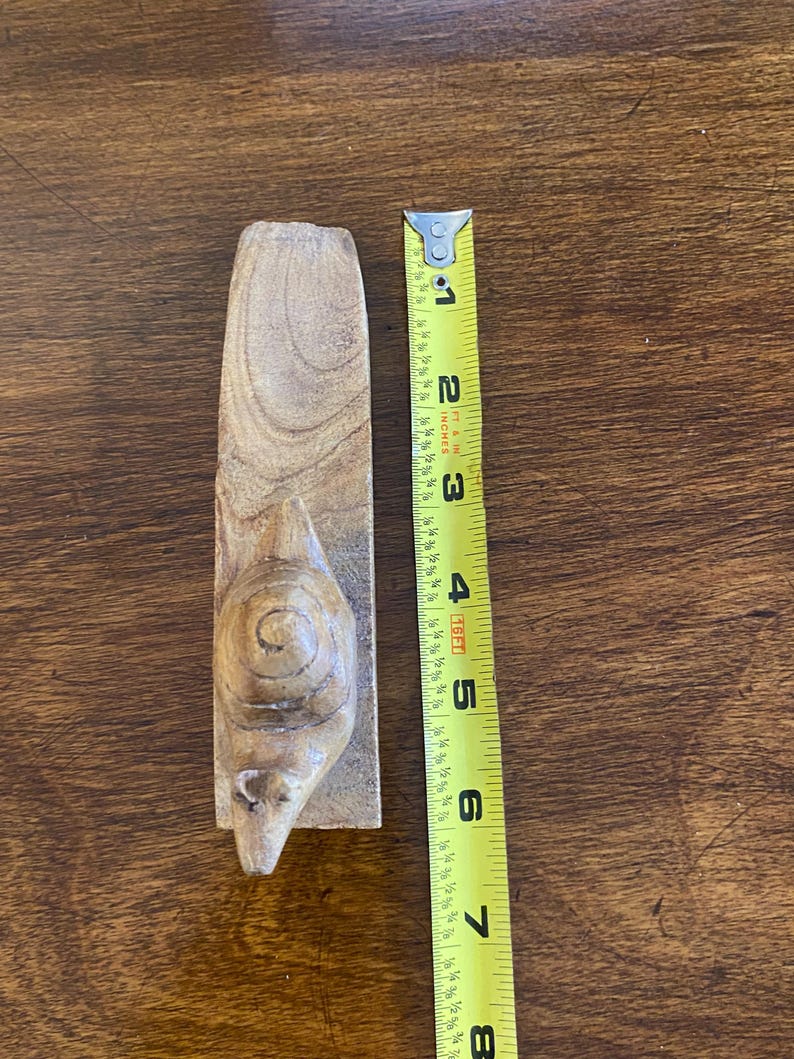 Wooden Snail Doorstop – Hand-carved Rustic Wood Wedge – Cottagecore ...