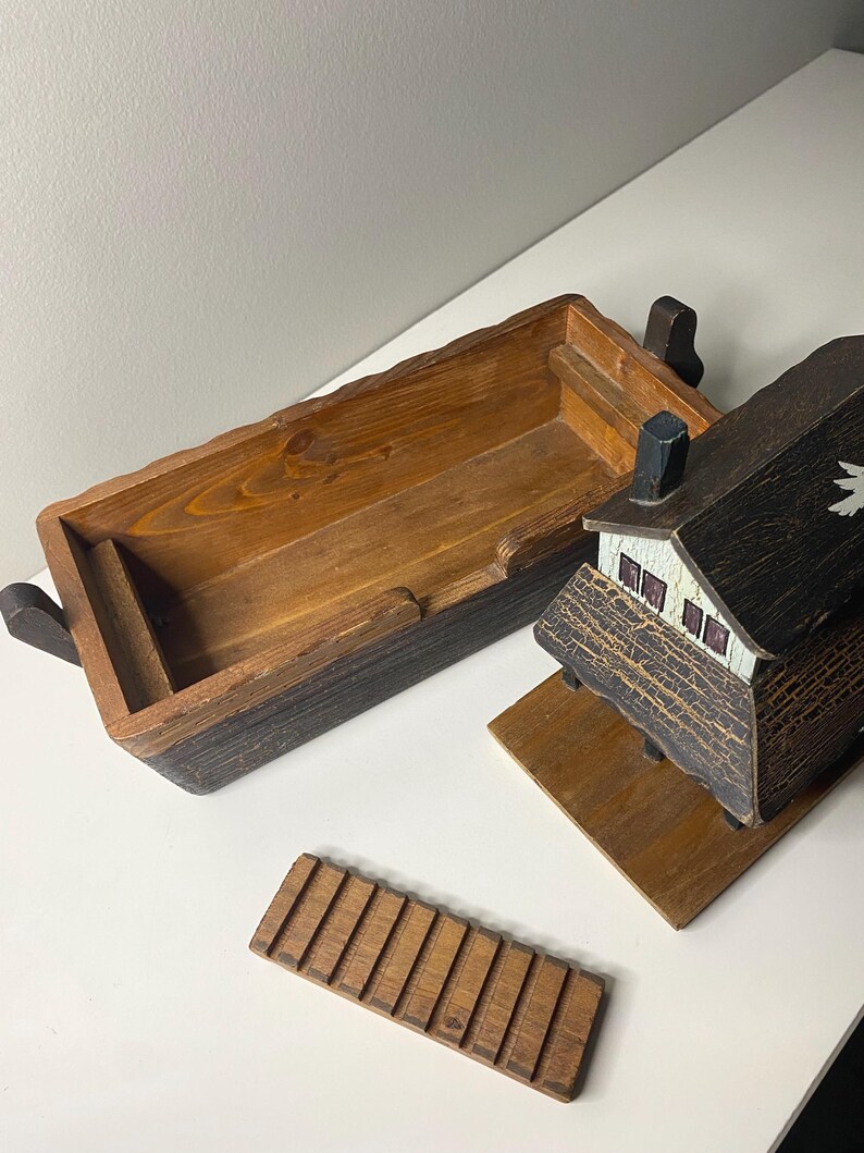 Vintage 1990s Ganz Wooden Noah’s Ark Box | Decorative Storage With ...