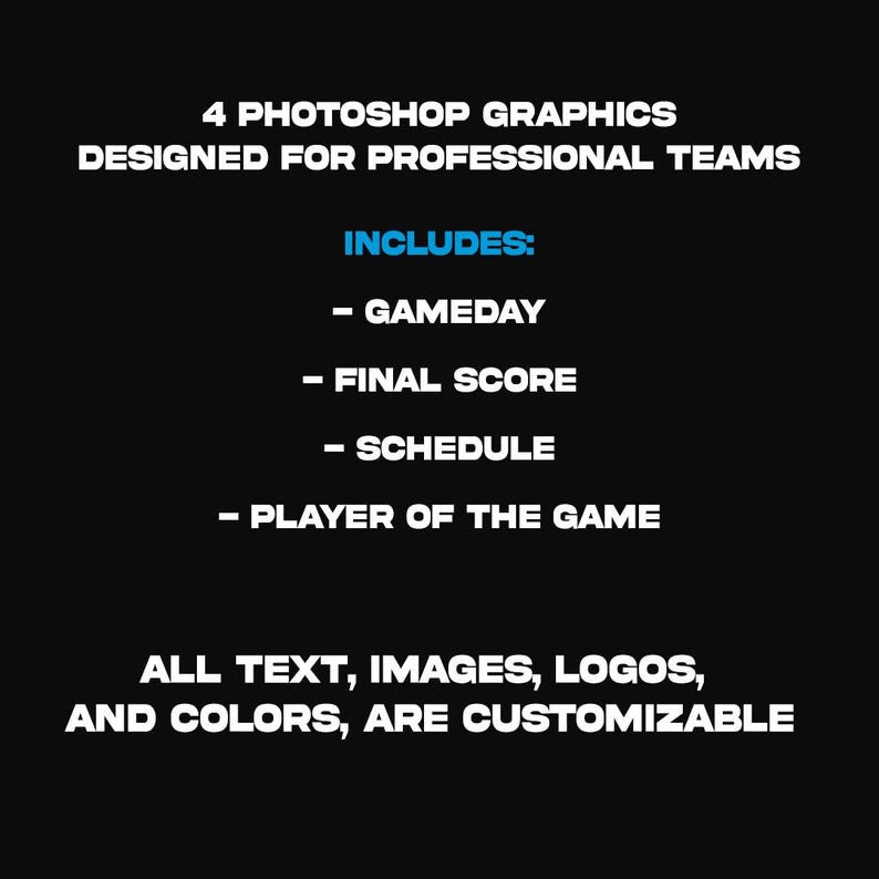 Pro-level Sports Photoshop Template Pack – Game Day, Final Score, POG ...