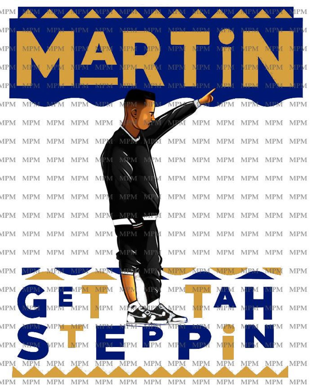 Martin Inspired 90s Retro Shirt PNG, Get Ta Steppin Graphic, Martin in ...