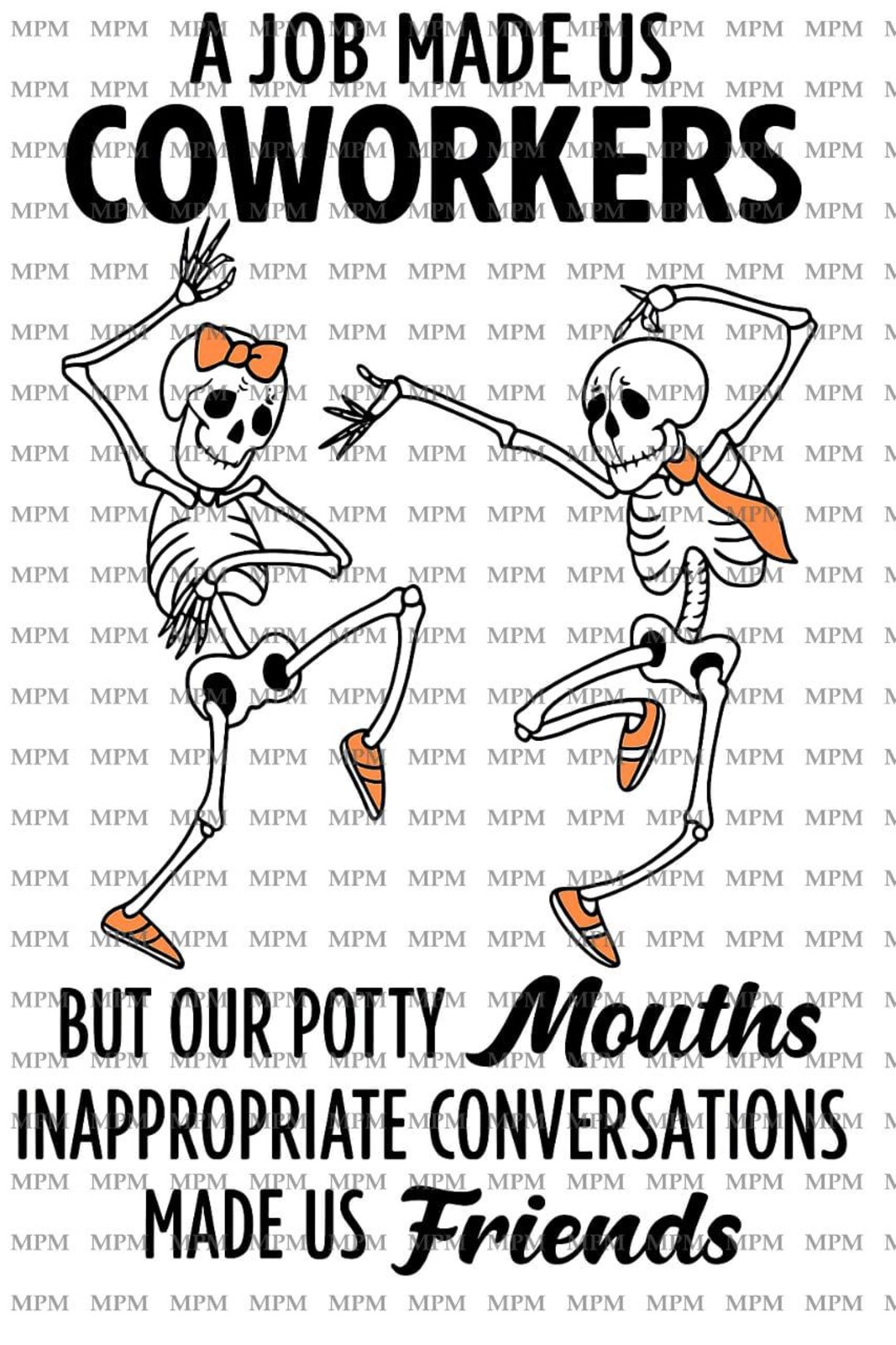 Funny Skeleton Work Friends PNG, Halloween Office Humor, Coworker Gift ...